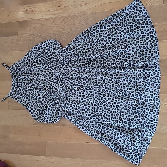 DNA couture | Dresses | Dna Couture Leopard Animal Print High Neck Mini ...